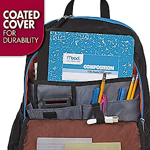Mead Composition Notebooks, 12 Pack, Wide Ruled Paper, 9-3/4" x 7-1/2", 100 Sheets per Comp Book, Color Will Vary (73389)