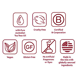 Desert Essence Thoroughly Clean Face Wash with Tea Tree Oil, Castile Soap and Coconut Oil - Organic Facial Cleanser for Sensitive and Oily Skin, Vegan & Cruelty-Free, 32 fl oz