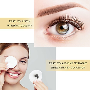 QUEWEL Cluster Lashes 72 Pcs Wide Stem Colored Eyelash Clusters& Lash Bond And Seal, Lash Cluster Glue For DIY Eyelash Extensions