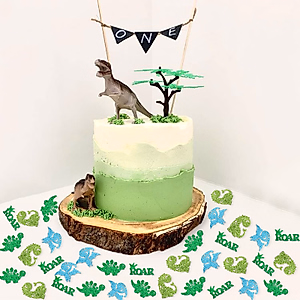 Keaziu 200PCS Dinosaur Confetti Cute Dino Theme Roar Birthday Party Baby Shower Table Confetti Kids Boys Girls Table Confetti Party Decoration for Baby Shower Children Birthday Party Decor