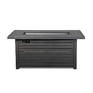 Hanie Design Parkside Gas Fire Table,Black