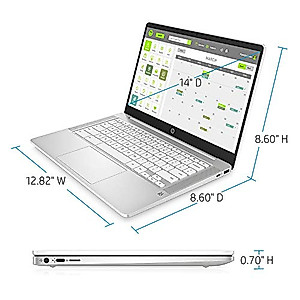 HP Chromebook 14-Inch HD Laptop, Intel Celeron N4000, 4 GB RAM, 32 GB eMMC, Chrome (14a-na0020nr, Ceramic White) (Renewed)