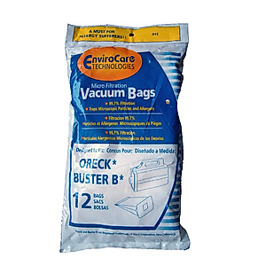 36 EnviroCare Buster B Allergy canister vacuum bags, Portable Canister Vacuum Cleaner, PKBB12DW, MCV-160,BB-1000-DB