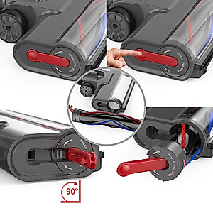 Ancocs Vacuum Cleaners Parts for Dyson V7 V8 V10 V11 V15, Roller Brush Power Head Replacement with LED Light, Motorhead Hardwood Floor Attachments for Vacuum (D019)