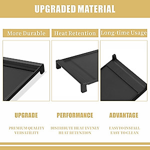 zcafmfzf Upgraded WB31X24738 Griddle for GE Stove Griddle Replacement, More Durable GE Griddle for Gas Cooktop, Safe Uncoated GE Griddle for Stove Top, Non-Stick GE Stove Top Griddle for Gas Stove