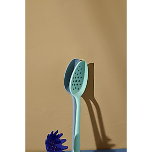 GIR: Get It Right - 13.5" Slotted Spoon, Black - Silicone Perforated Spoon for Cooking, Mixing, Serving - Strainer & Skimmer - Heat Resistant to 425°F - Non Toxic, Dishwasher Safe, Unibody Design