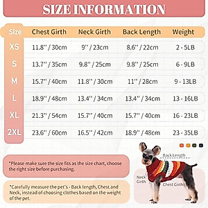 Kuoser Dog Sweater, Pet Cable Knitted Pullover Puppy Warm Clothes, Doggy Turtleneck Classic Knitwear Soft Thickening Doggie Outfit, Cold Weather Thermal Wear for Small Medium Dogs Cats Red