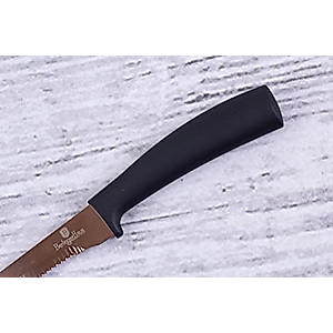 Berlinger Haus 11 Piece Knife Set, Eco Friendly Knives Set for Kitchen, Cooking Knives with Ergonomic Handles, Sharp Cutting Stainless Steel Chef Knife Set, Rose Gold