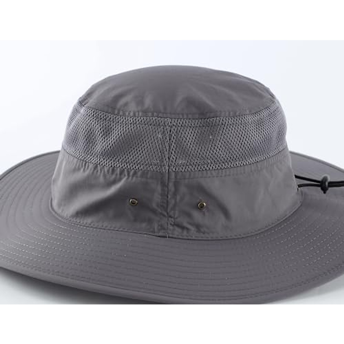 Home Prefer UPF 50+ Men's Sun Hat Wide Brim Bucket Hat UV Sun Protection Hat for Mens Fishing Hat Womens Beach Safari Hat for Garden Golf (Dark Gray)