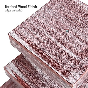 Mind Reader Cupcake Stand, Tiered Tray Stand, Dessert Table Display, Kitchen Tower, Wood, 11.75" L x 11.75" W x 12.75" H, Brown