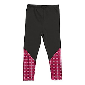 Marvel Spider-Man Spider-Gwen Ghost Spider Little Girls Cosplay T-Shirt and Leggings 7-8