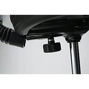 Office Star DC Series Adjustable Drafting Chair with Foot Ring and Sculptured Foam Seat, Icon Black Fabric