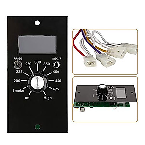 WADEO Replacement Parts for Pit Boss Pellet Grills Digital Temperature Control Panel Kit, Thermostat Controller Board, Temperature Probe, Ignitor, Meat Probe, Fuse and Fixing Band