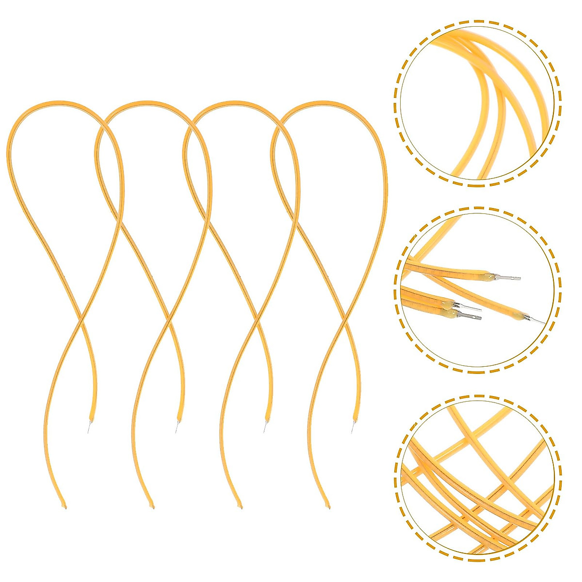 jojofuny 4pcs Led Filament 300mm Bulb Light Filament Accessories Bulb Accessory Bulb Flexible Filament Bulb Light Accessories Retro Bulb Led Filament Repair