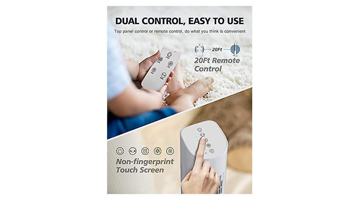 Efficient 3-In-1 Evaporative Air Cooler with Remote Control