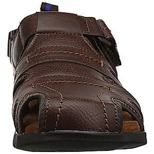 Nunn Bush Men's Rio Grande Closed Toe Fisherman Sandal, Tan, 10 W US