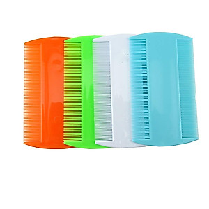 Honbay 4 Packs Combs Double sided Pet Combs, Cat Dog Pet Grooming Fine Tooth Hair Combs