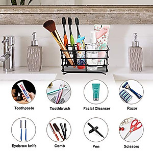 puao Stainless Steel Electric Toothbrush Holder and Toothpaste Holder for Your Bathroom