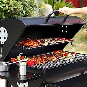 GINOYA BBQ Smoker Gasket, 17 Feet High Heat Grill Seal with Adhesive 1/2 inch Wide 1/8 inch Thick (Black)