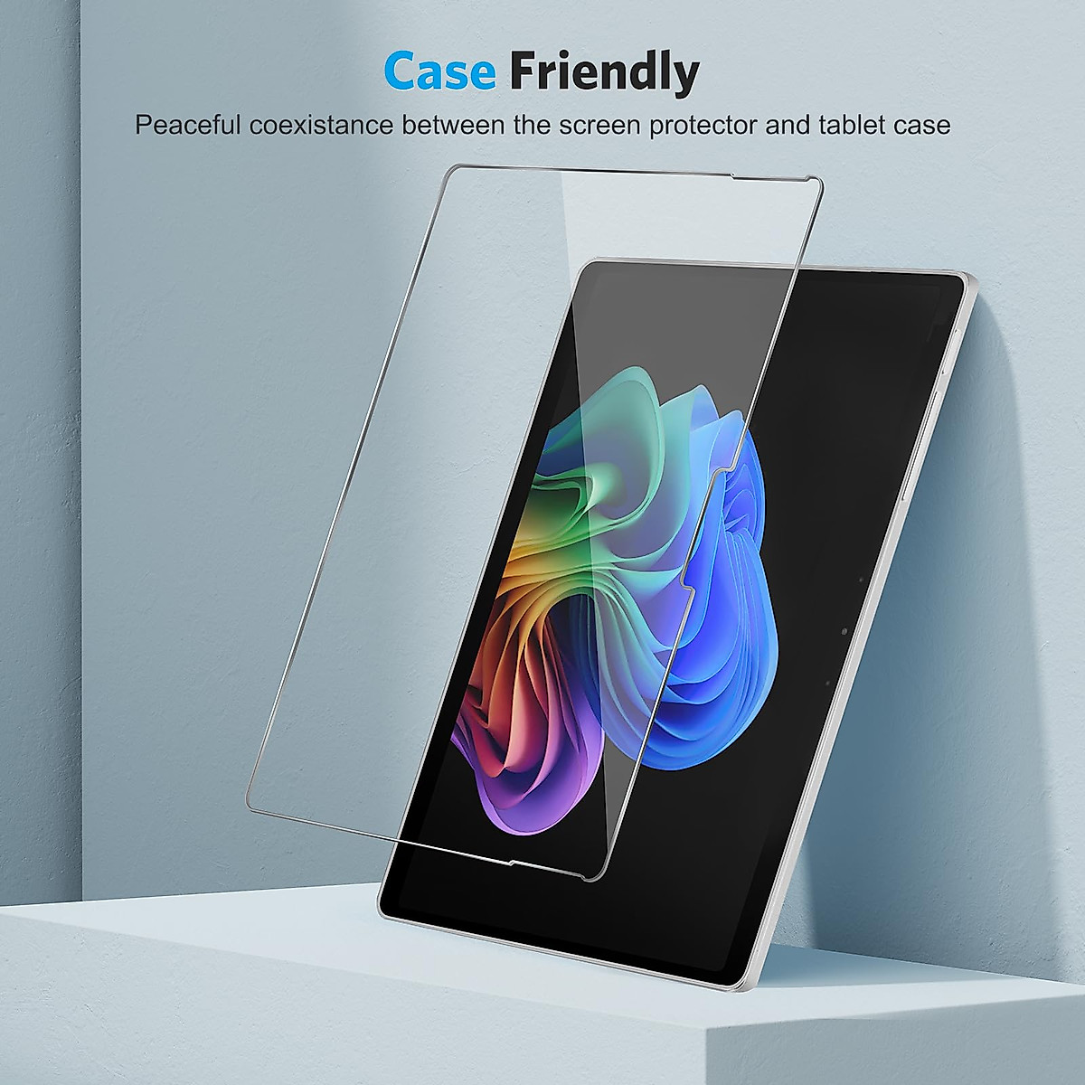 OMOTON 3 Pack Screen Protector for Microsoft Surface Pro 11&Pro 10 (2024)/Pro 9 (2022)/Pro 8 (2021)/Pro X-13 Inch, Tempered Glass/Case Friendly/Surface Pen Compatible