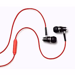 ebasy Ear Buds Earphones in Ear Headphones Wired Earbuds with Microphone Mic Stereo and Volume Control Waterproof Metal Wired Earphone for Earphone Players Tablet Laptop 3.5mm-Blue