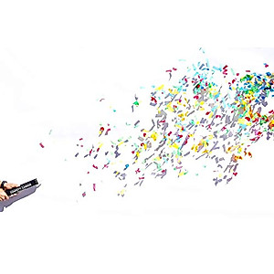 Legend & Co. 12 Inch Confetti Cannons Multicolor, (5 Pack) Biodegradable and Air Powered | Launches 20-25ft | Celebrations, New Year's Eve, Birthdays and Weddings