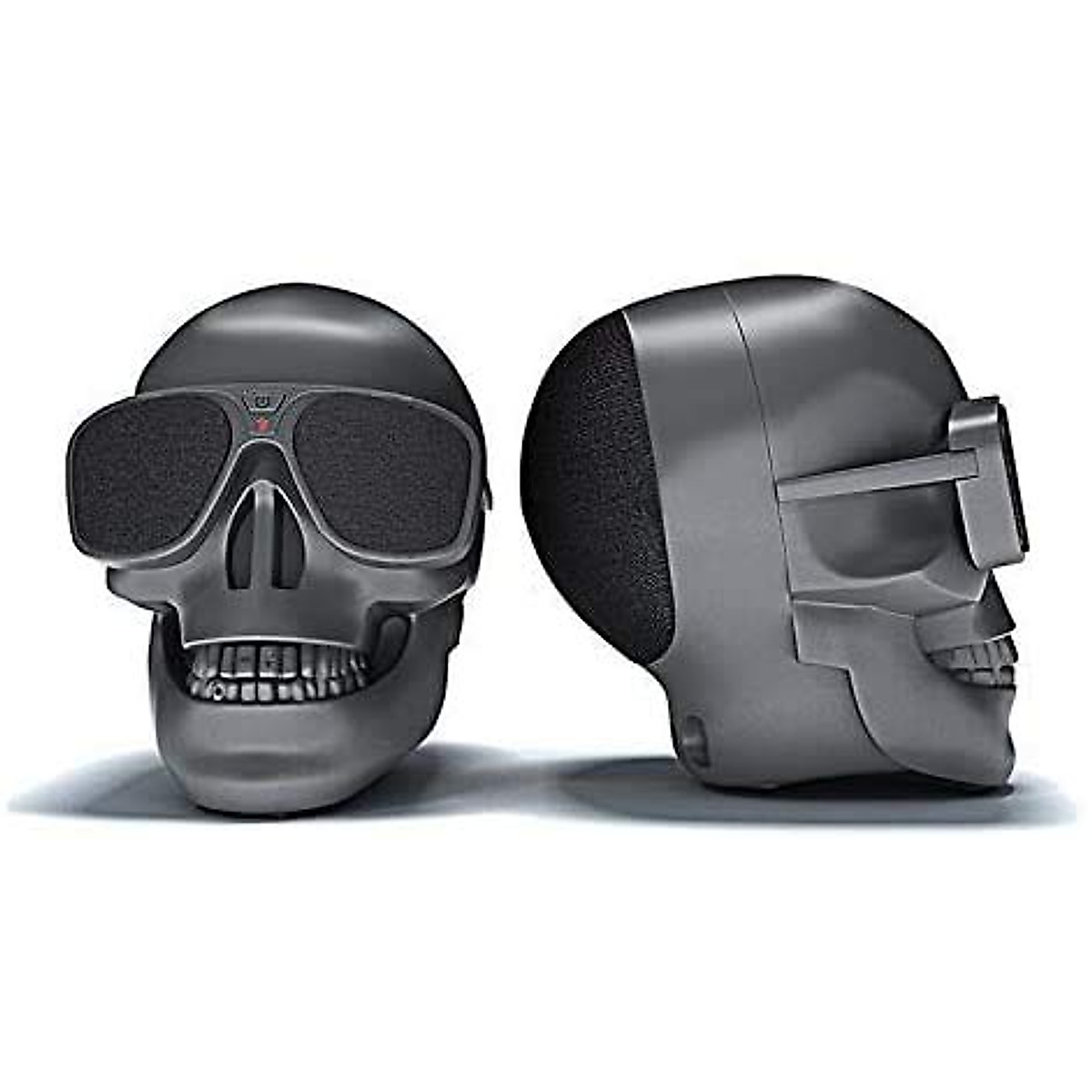 Mingyuan Bluetooth Speaker with Skull Head Shape Portable Wireless Speaker for Desktop PC/Laptop Notebook/Mobile Phone/MP3/MP4 Player(Cable Charger Gift)