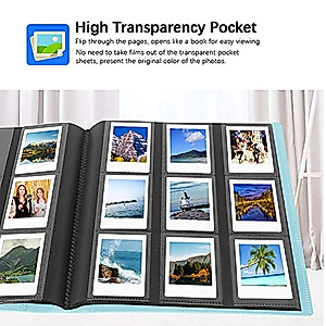 432 Pockets Photo Album for Fujifilm Instax Mini Camera, Polaroid Camera, for Fujifilm Instax Mini 11 12 9 40 Evo Liplay 8 7+ Instant Camera, Photo Album for Polaroid Kodak HP Zink 2x3" Photo (Blue)