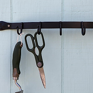 Garden Tool Bracket with 5 Hooks
