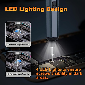 OLAZOL 68-in-1 Mini Precision Electric Screwdriver Set(Cordless), S2 Steel Magnetic Electronic Repair Tool For Eyeglasses, Electronics, Watches, Cell Phones, Laptops, Camera Repair