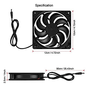 Solar Panel Powered Dual Fan, Portable Solar Panel 2 Exhaust Fan Efficient Energy Conversion 12V 10W for Greenhouse Shed