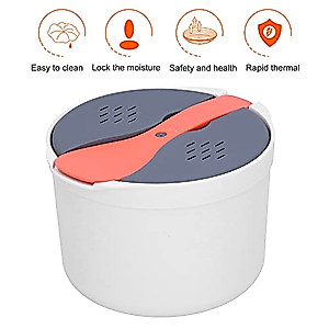 Rice Cooker Microwave,M Cuisine Rice Cooker Microwave,Small Appliances,Household Microwave Oven Rice Cooker 2 Layer Rice Steamer High Temperature Resistant Steam Pot