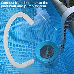 1.5 inch x 3ft Pool Skimmer Hose Replacement for Intex Above Ground Pool Skimmer Pump Transfer Hose Part # 10531 25016