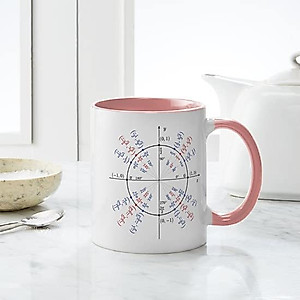 CafePress Unit Circle Funny Math Geek Mug Ceramic Coffee Mug, Tea Cup 11 oz