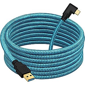 Link Cable 15FT Compatible for Oculus Quest 2/1, Fatorm USB 3.2 Gen 1 Type A to C Charging Cable for VR Headset Gaming PC/Steam VR, High Speed Data Transfer and Fast Charge Cord