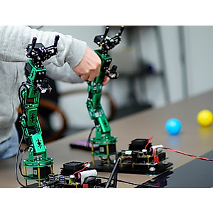 Yahboom Robot Arm Kit 6DOF for Jetson Nano 4GB AI Programmable Electronic DIY Robot Hand Building with Camera for Adults ROS (Nano-DOFBOT Without Nano)