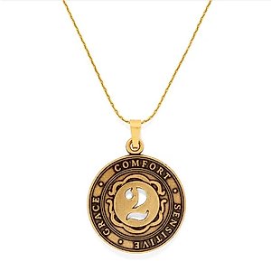 Alex and Ani Numerology Expandable Necklace for Women, Number 2 Pendant, Rafaelian Gold Finish