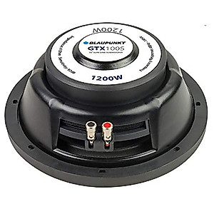 BLAUPUNKT GTX100S 10" Slim Line Subwoofer 1200 Watts 4 Ohms, Black