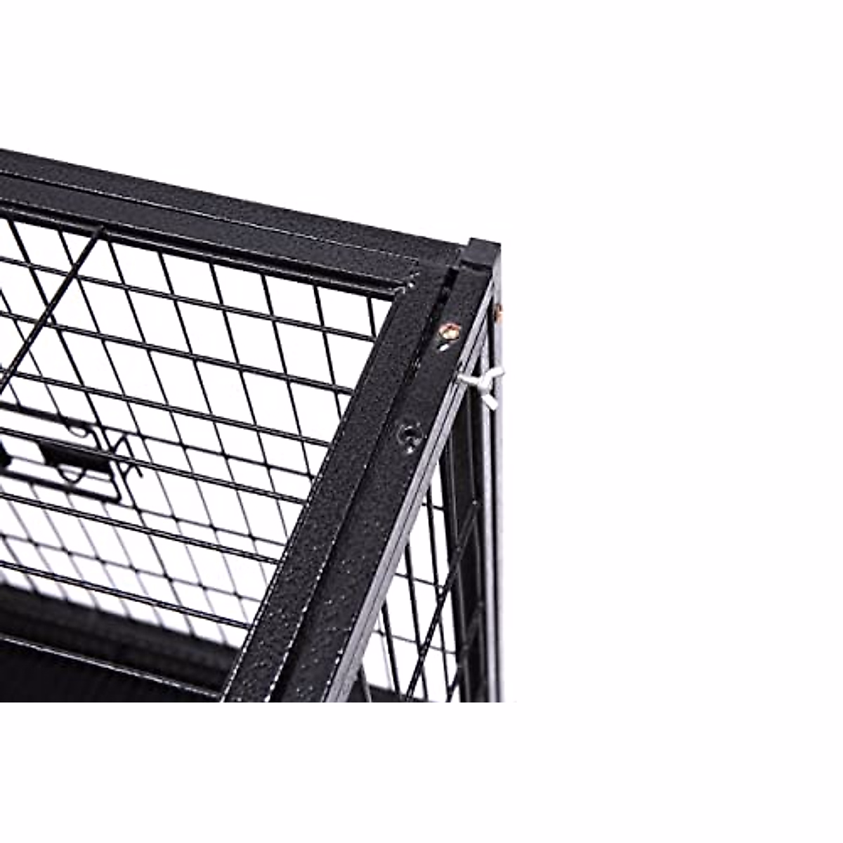 Homey Pet-43 All Metal Open Top Stackable Heavy Duty Cage(Upper) w/Floor Grid, Tray, Divider, and Feeding Bowl