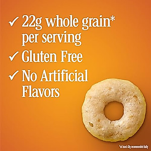 Cheerios Honey Nut Cheerios Heart Healthy Breakfast Cereal, Gluten Free Cereal With Whole Grain Oats, 10.8oz
