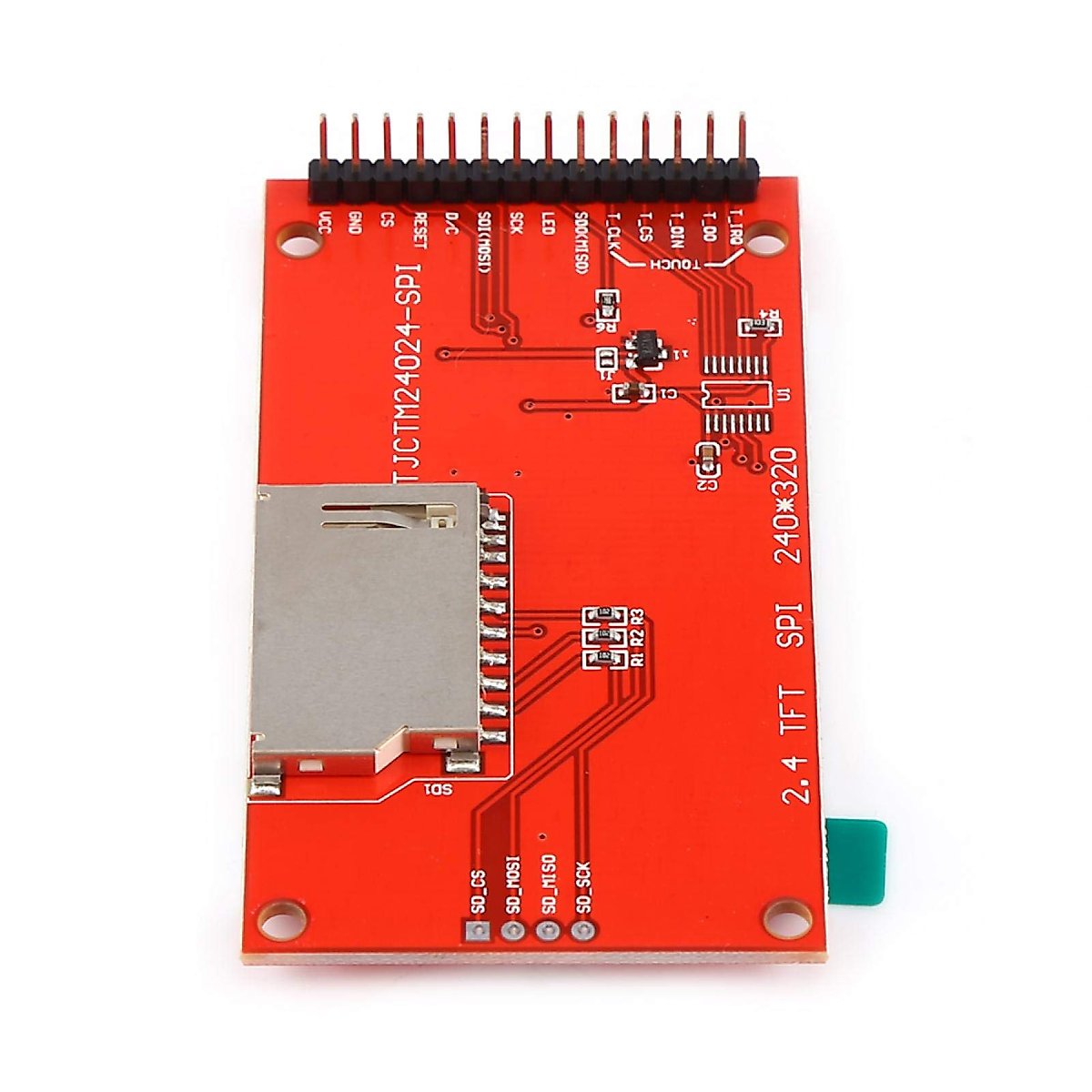 Jectse LCD Display, 2.4 inch 240x320 SPI LCD Display Panel Module ILI9341 Driver with PCB 5V/3.3V STM32 for,Teensy 3.2，