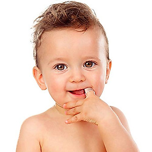 Boao 36 Pcs Baby Finger Toothbrushes with Storage Case Infant Toddlers Teeth Brushes Soft Silicone Baby Tongue Cleaners for Oral Cleaning Tooth Training Supplies