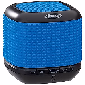 Jensen SMPS-621-BL Portable Bluetooth Wireless Speaker, Blue