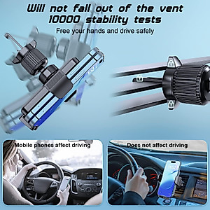SUUSON Car Phone Holder Mount【Upgraded】-【Bumpy Roads Friendly】 Phone Mount for Car Dashboard Windshield Air Vent 3 in 1,Hand Free Mount for iPhone 14 13 12 Pro Max Samsung All Cell Phones