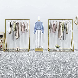 NEOCHY Clothing Display Racks, Iron Heavy-Duty Hangers, Open Child Clothing Store Display Racks/Golden/100X40X150Cm