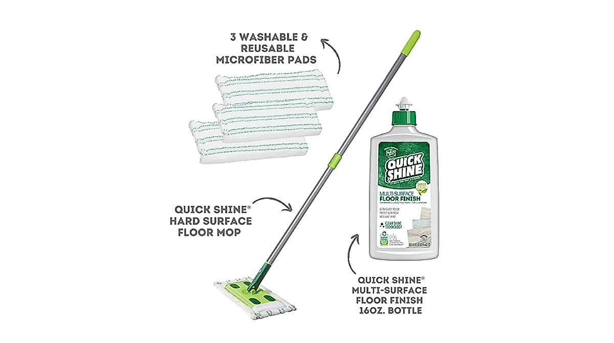 Quick Shine Floor Mop Kit - Sustainable & Easy Cleaning