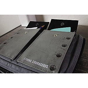 Bible Cover for Boys, Zippered, with Handle, Canvas, Gray, Medium