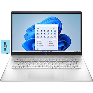 HP 17-cp0700dx Home & Business Laptop (AMD Ryzen 5 5500U 6-Core, 16GB RAM, 1TB PCIe SSD, AMD Radeon, 17.3" 60Hz Full HD (1920x1080), WiFi, Bluetooth, Webcam, HDMI, Win 11 Home S-Mode) with Hub