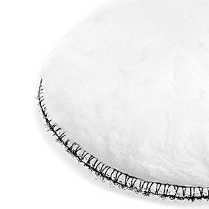 uxcell 7" Wool Polishing Pad Hook and Loop Buffing Wheel for Orbital Polisher Buffer 2 Pcs
