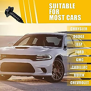 GKmow 8 PCS US Standard License Plate Frame Accessories Screw, 304 Stainless Steel Screw Buckle Matching, Suitable for Most Cars, Trucks, SUVs, Vans, RVs and Motorcycles (Black)